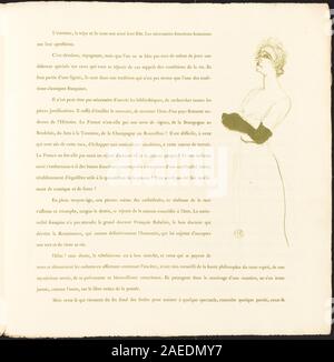 A portrait of Yvette Guilbert, a French cabaret singer and actress ...