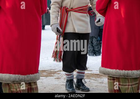 French Canadian Dancers in Winter, Traditional Dance, Arrow Sash ...