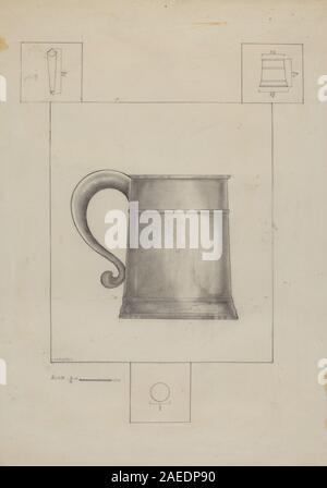 This pewter mug, created by Henry Meyers between 1935 and 1942, is a ...