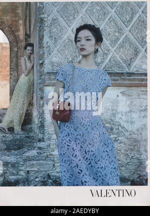 poster advertising Valentino fashion house in paper magazine from 2012 ...