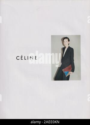 poster advertising CELINE fashion house in paper magazine from 2004 ...