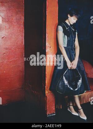 poster advertising Bottega Veneta in paper magazine from 2025 year ...