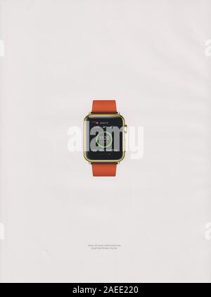 poster advertising Apple Watch Series 1 in paper magazine from 2015 ...