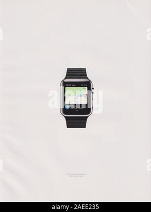 poster advertising Apple Watch Series 1 in paper magazine from 2015 ...