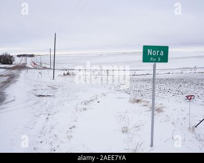 Nora, SOUTH DAKOTA, USA. 1st Dec, 2019. Mike Pederson's Nora, SD store ...