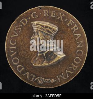 Obverse of Louis XII coin, 1498, by Nicolas Leclerc and Jean de Saint ...