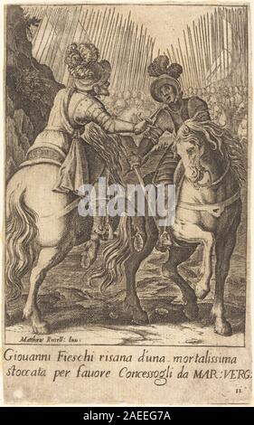 A print by Jacques Callot after Giovanni Bilivert from 1619 depicting a ...