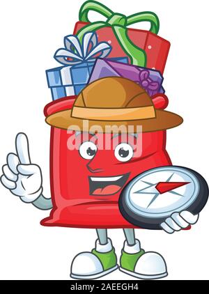 Santa compass character cartoon style Stock Vector Image & Art - Alamy