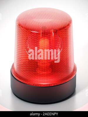 Red flashing siren Stock Photo - Alamy