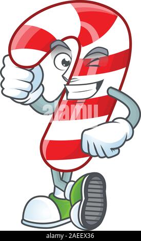 Thumbs up candy canes character cartoon Stock Vector Image & Art - Alamy