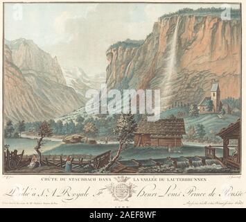 View of Staubbach Falls in Lauterbrunnen, Bernese Oberland, Switzerland ...