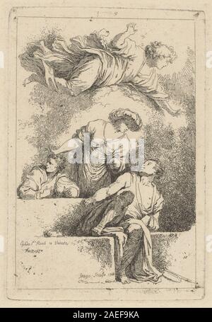 18th-century painting 'Contemplation' showing a meditating monk, part ...