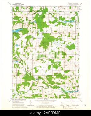 WI Saxeville 800599 1961 24000 Inverted Restoration Stock Photo - Alamy