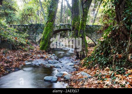 Medieval Venetian bridge in Cyprus Stock Photo - Alamy