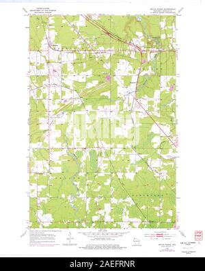 WI South Range 501912 1954 24000 Inverted Restoration Stock Photo - Alamy
