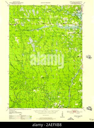 WI Spirit Falls 803036 1950 48000 Inverted Restoration Stock Photo - Alamy