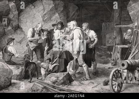 Meeting of the freedom, fighter, Tyrolean Rebellion, 1809 Stock Photo ...