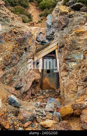 entrance mine adit mining entrance past gateway supported mine adit ...