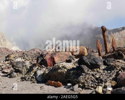 White Island/Whakaari New Zealand's most active volcano. Trhee weeks ...