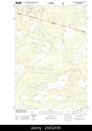 WI Tenderfoot Lake 20130630 TM Inverted Restoration Stock Photo - Alamy