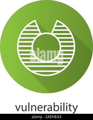 Vulnerability line icon concept. Vulnerability vector linear illustration, symbol, sign Stock ...