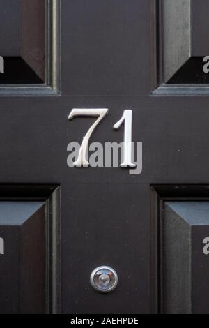 House number 71 Stock Photo - Alamy