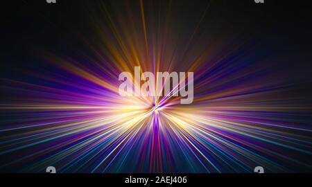 Explosion of colored laser light Stock Photo - Alamy