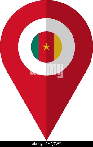 World with location pin vector illustration graphic design Stock Vector ...