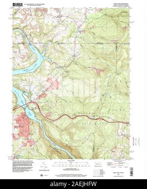 PA Lake Lynn 222952 1997 24000 Inverted Stock Photo - Alamy