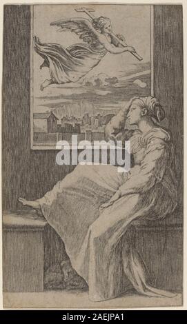 Marcantonio Raimondi possibly after Raphael, Raphael's Dream, c 1508 ...