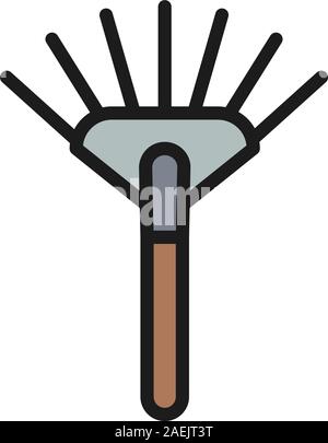 gardening shovel and rake isolated icon Stock Vector Image & Art - Alamy