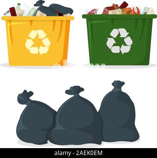 waste plastic tank cartoon vector illustration Stock Vector Image & Art ...