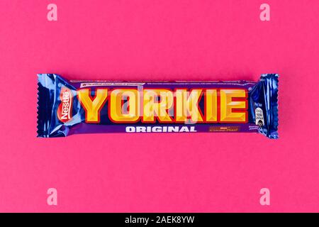 Nestle Yorkie Chocolate Bar Shot In Studio Stock Photo - Alamy