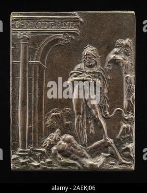 An artwork showing Hercules defeating Antaeus, illustrating a ...