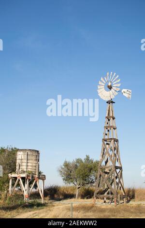 Wooden structures with man made water reserve below ground in the ...