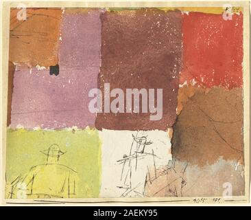 Paul Klee Composition with Figures 1915 pen and ink and watercolor on ...