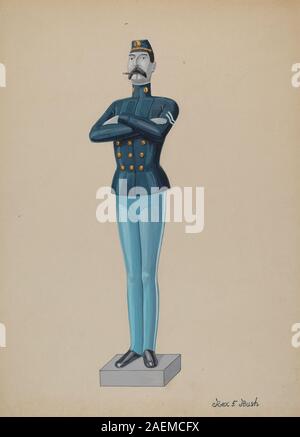 Cigar Store Soldier; circa 1936 date Eugene Croe, Cigar Store Soldier ...