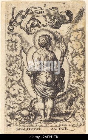 This print by Sebald Beham depicts Mars, the Roman god of war, showing ...