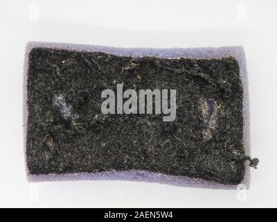 Old scrubber on white background Stock Photo - Alamy