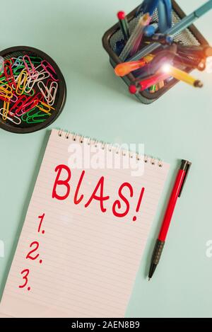 Handwriting text writing Bias. Conceptual photo inclination or ...