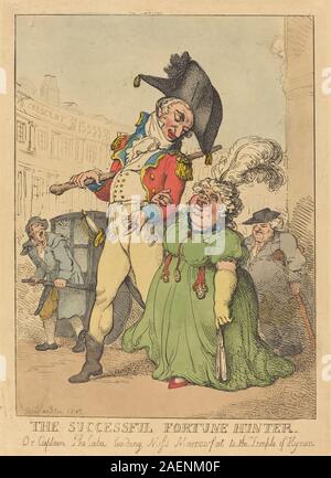 "Thomas Rowlandson, The Successful Fortune Hunter, 1812, hand-colored ...