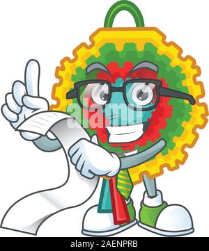 Happy Chef pinata cartoon character with white hat Stock Vector Image ...