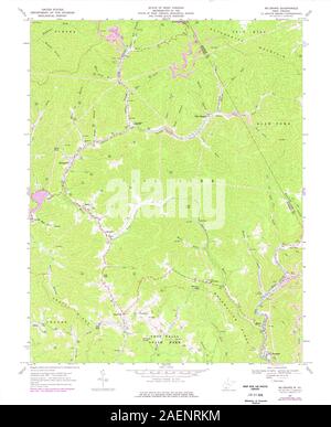 WV Mc Graws 701031 1967 24000 Inverted Stock Photo - Alamy
