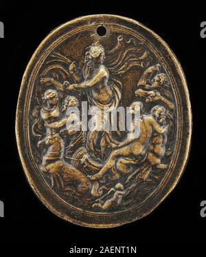 Engraving by Valerio Belli depicting the Triumph of Silenus, showing ...