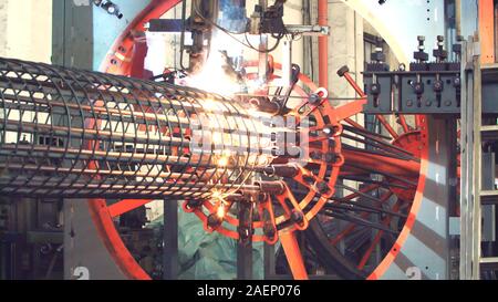 Automatic Welding fittings with electrodes. Electrode weld reinforcing ...