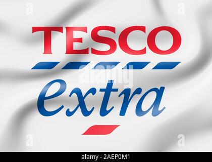 Tesco extra logo Stock Photo - Alamy