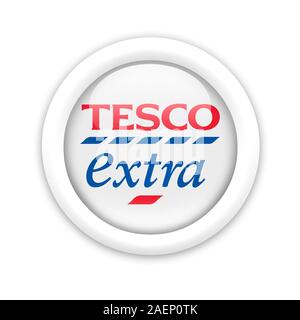Tesco extra logo Stock Photo - Alamy