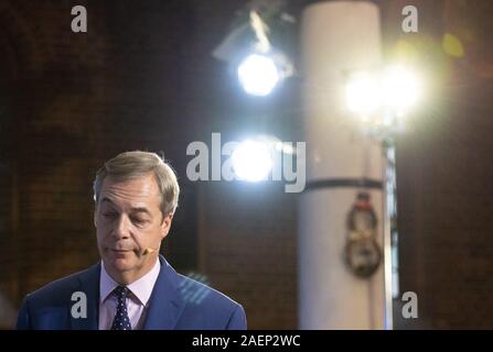 Nigel Farage during a press conference to announce that he will become ...