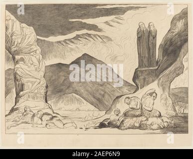 An 1827 illustration by William Blake depicting Dante and Virgil in the ...