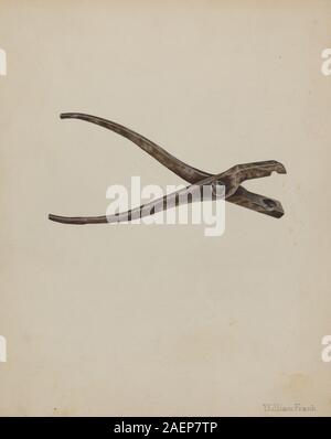This bullet mold, created by William Frank around 1940, is a metal tool ...